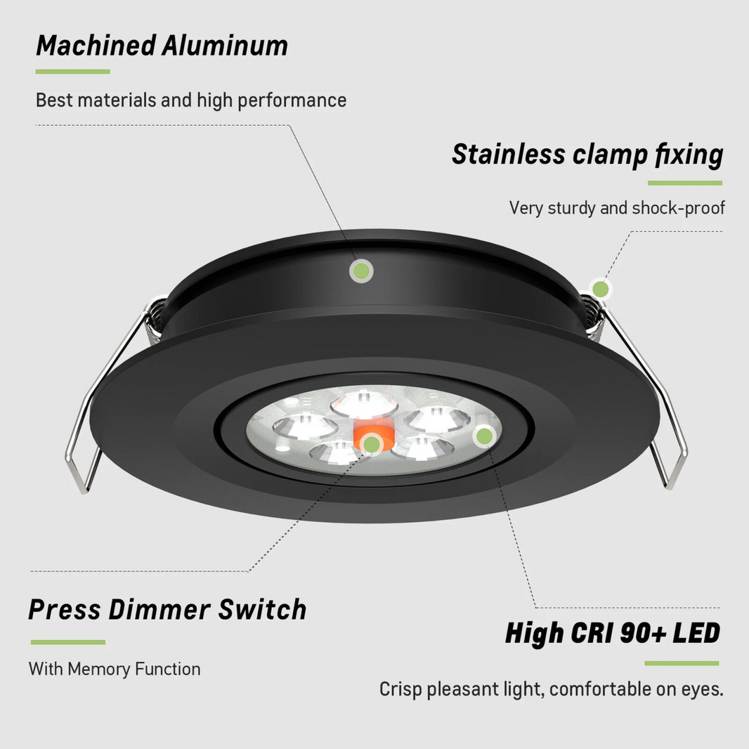 High-Quality 12V LED Downlights for Campervan & Caravan – Campervan ...