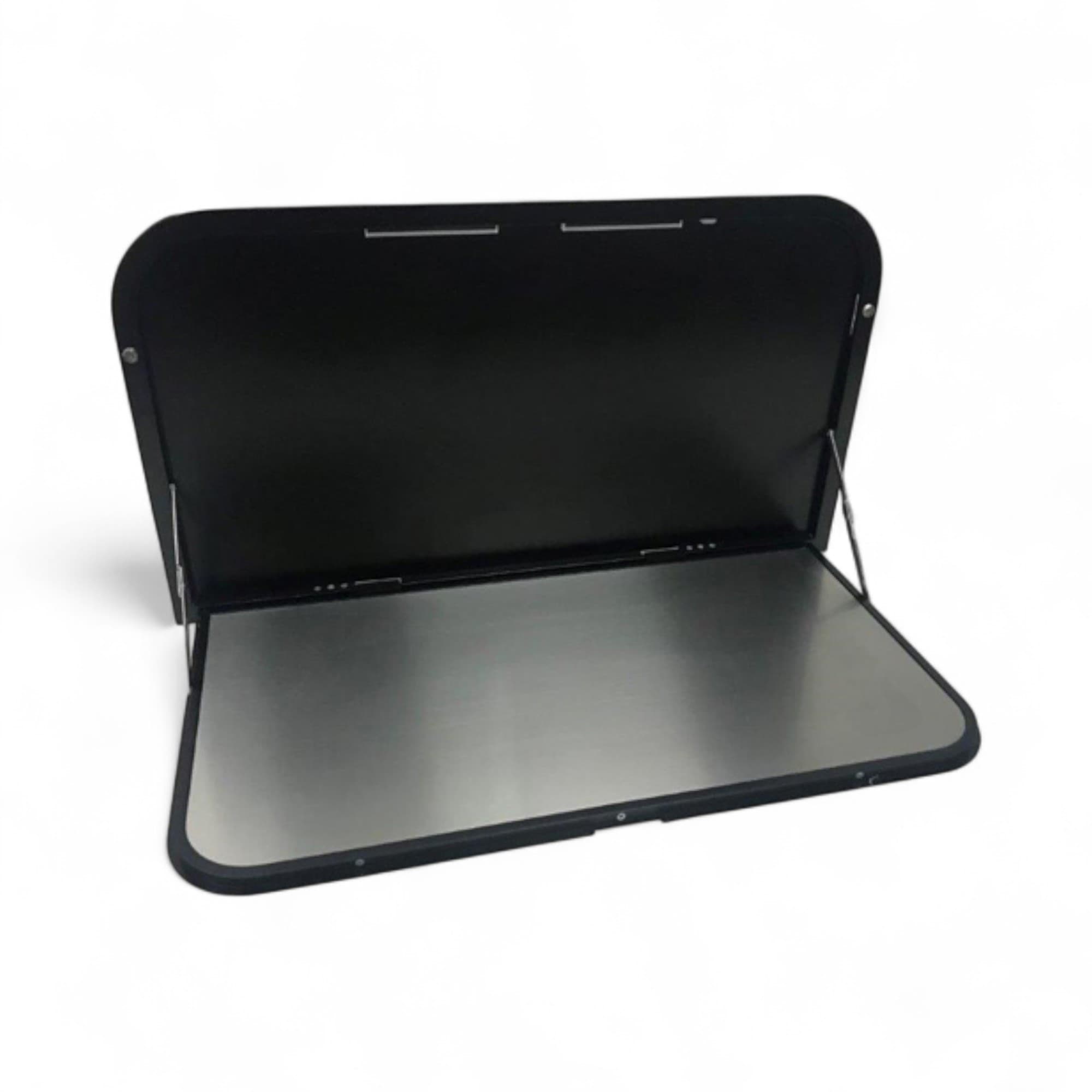 800mm Black Caravan Picnic Table | LED & USB Outdoor Table – Campervan ...