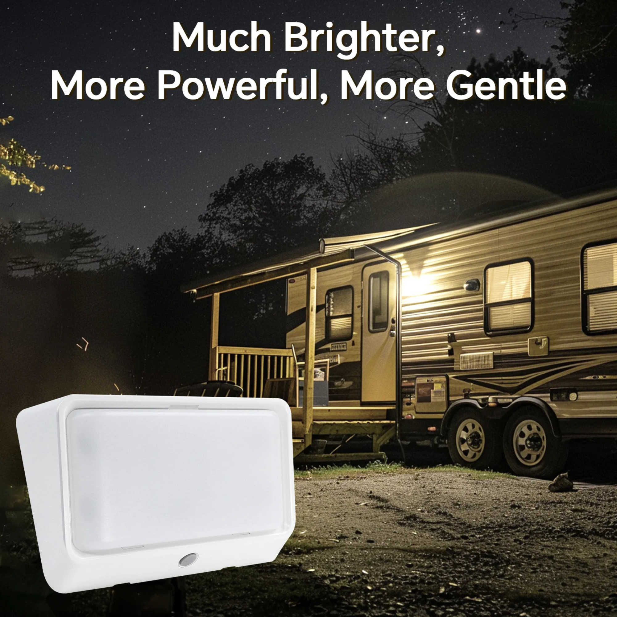 3-Color Caravan Porch Light White 12V – Campervan Builders