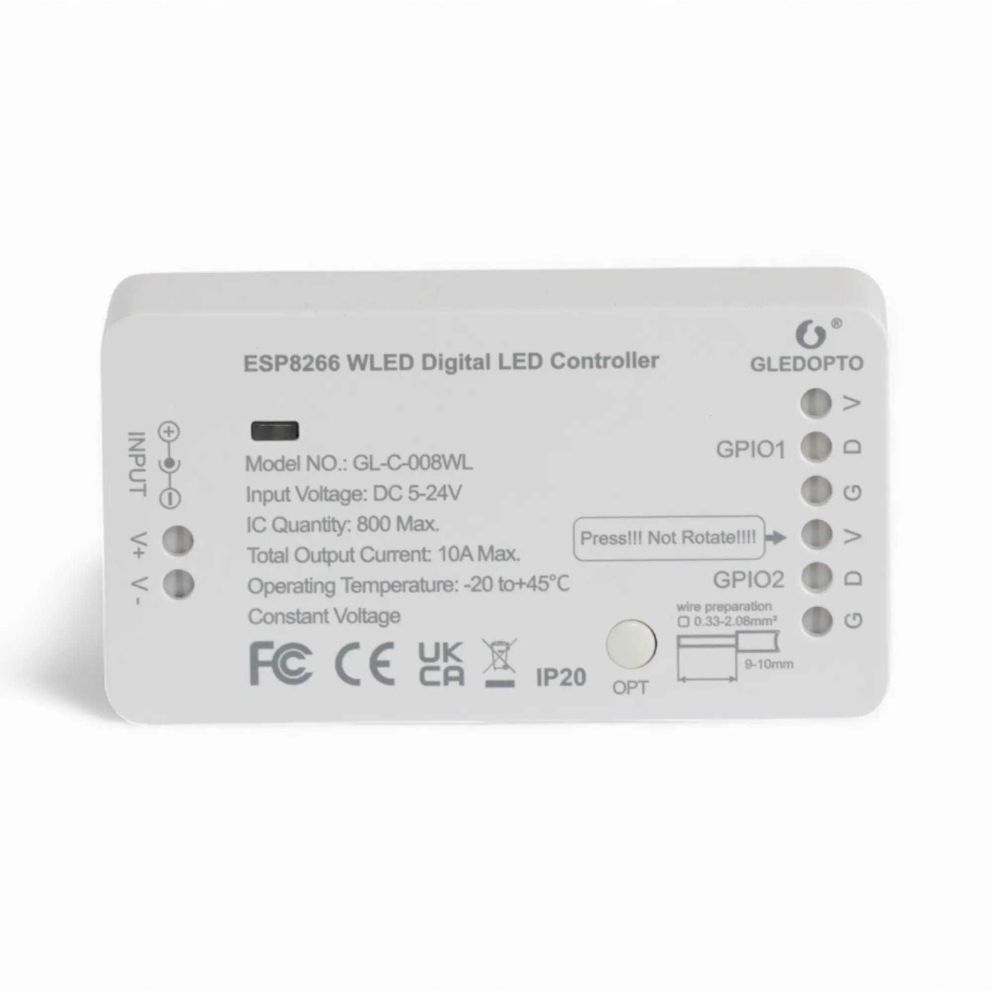WLED LED Strip Controller 5–24V | WiFi Control for RGB/RGBW LEDs ...