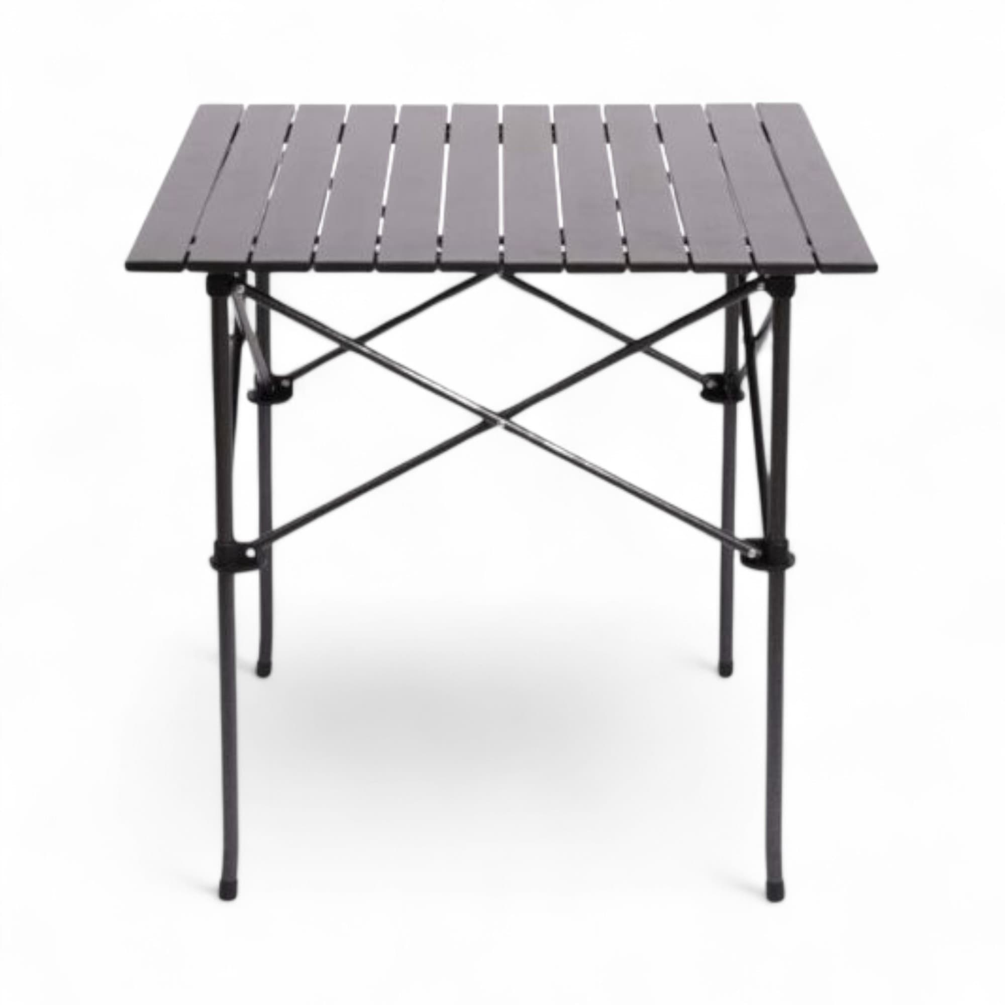 Black Portable Camping Picnic Table | Folding Compact Caravan Table ...