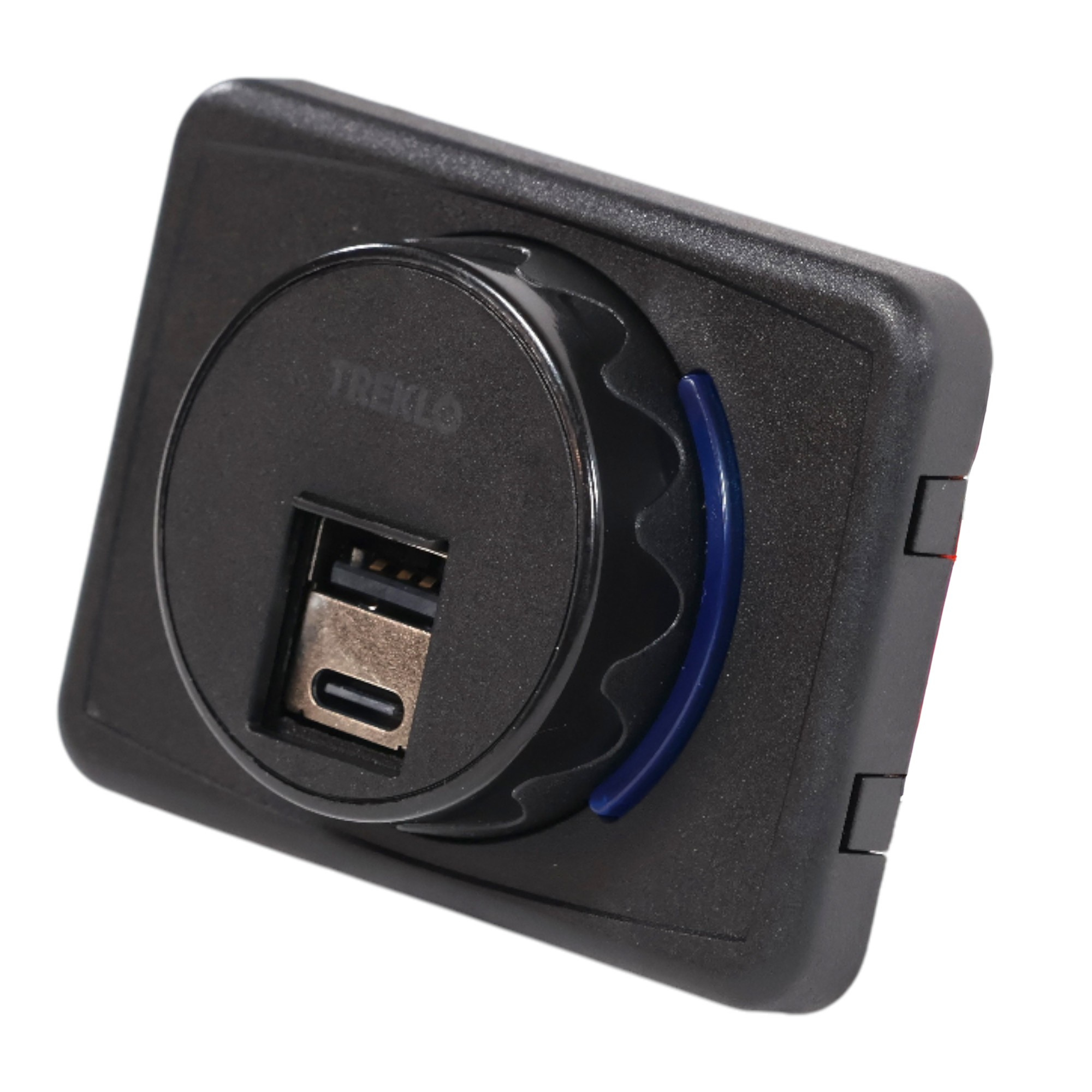 Surface Mount Dual USB-A & C Charger – Blue LED – 12–24V – Campervan ...