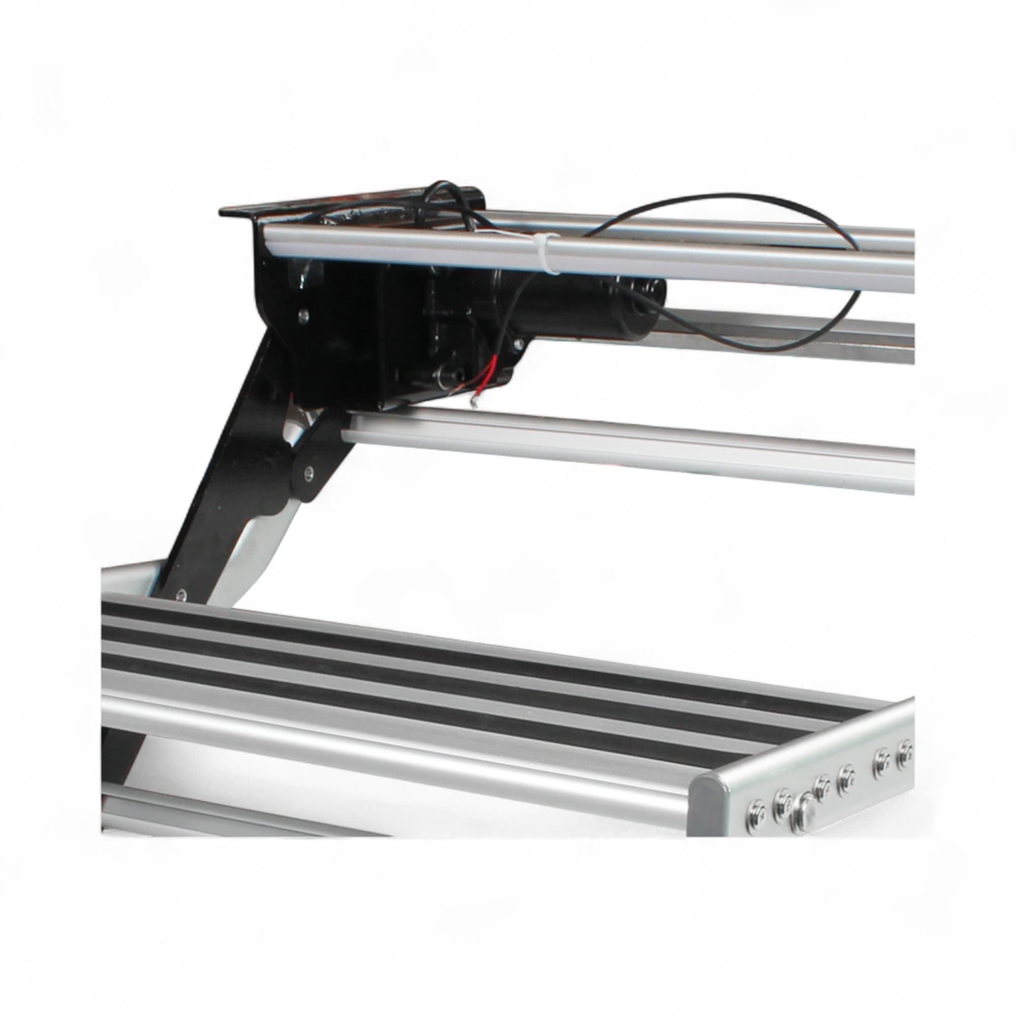 Double Electric Caravan Step | 12V Motorised RV Step with LED Light ...