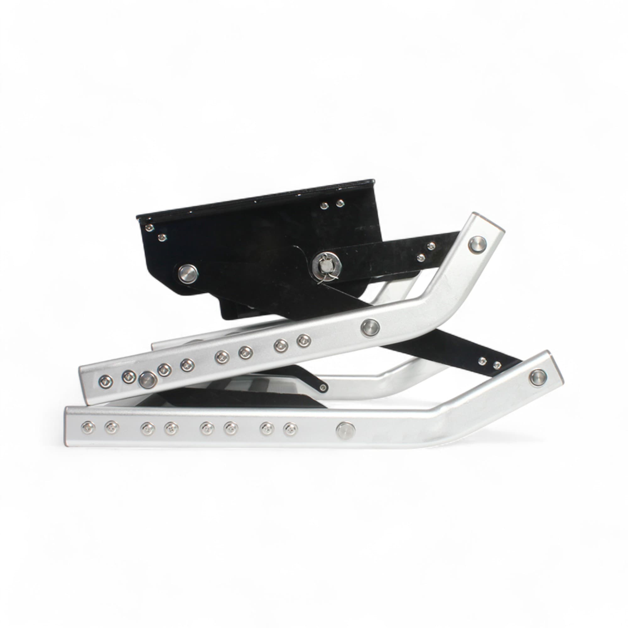 Double Electric Caravan Step | 12V Motorised RV Step with LED Light ...