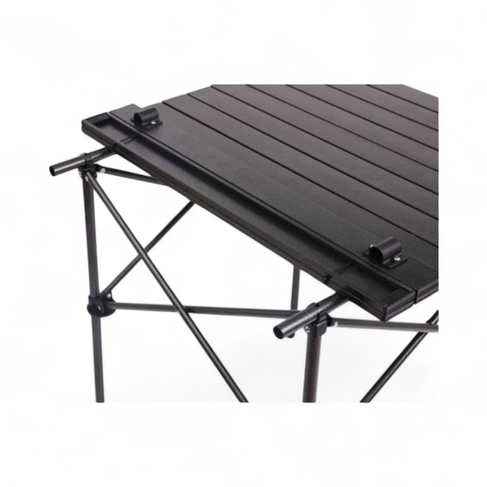 Black Portable Camping Picnic Table | Folding Compact Caravan Table ...