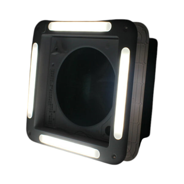 12v Shower Roof Vent with LED Lights | Tinted Lid 25–65mm – Campervan ...