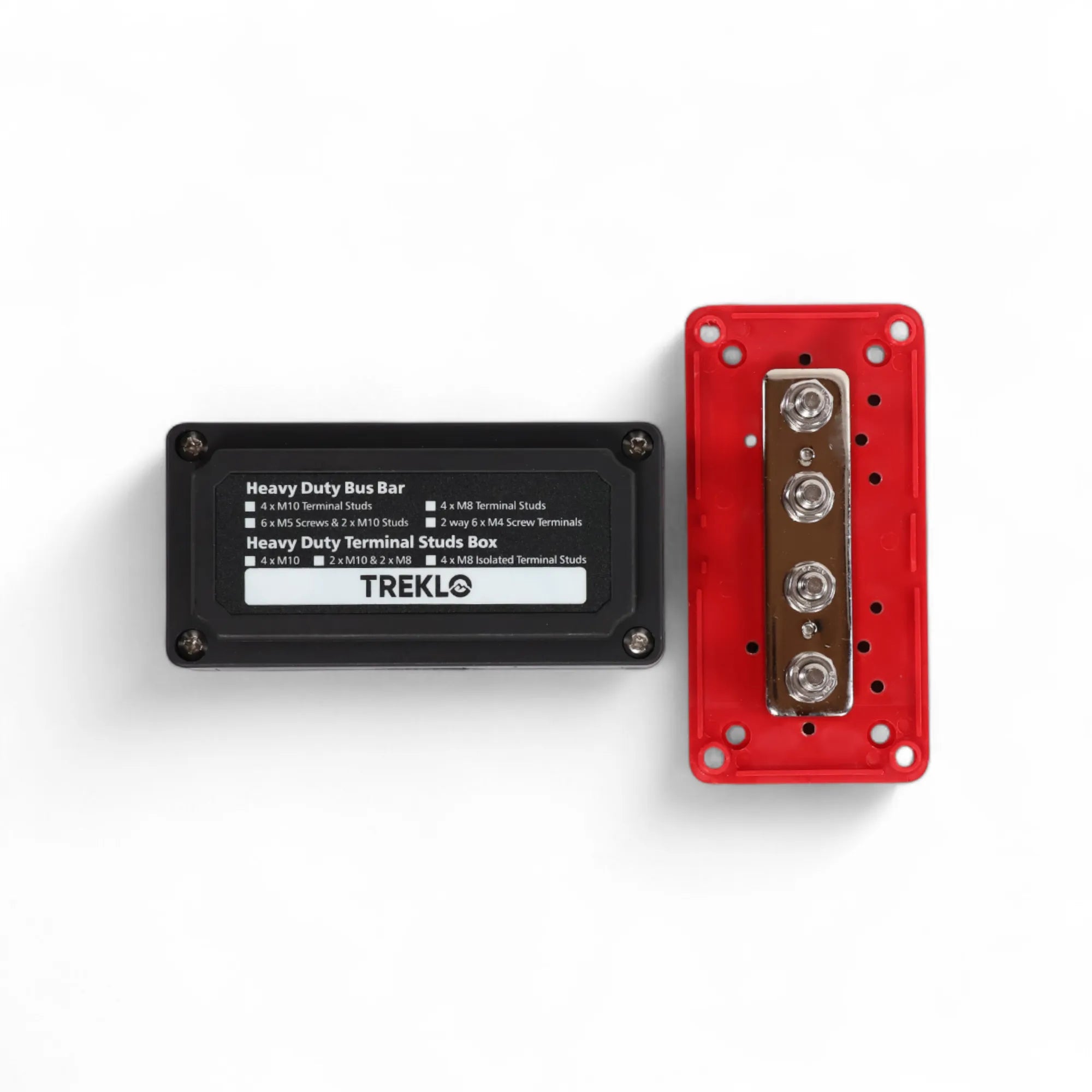 Treklo 300A 4x M8 Post Heavy Duty Enclosed Busbar | 12v/24v – Campervan ...